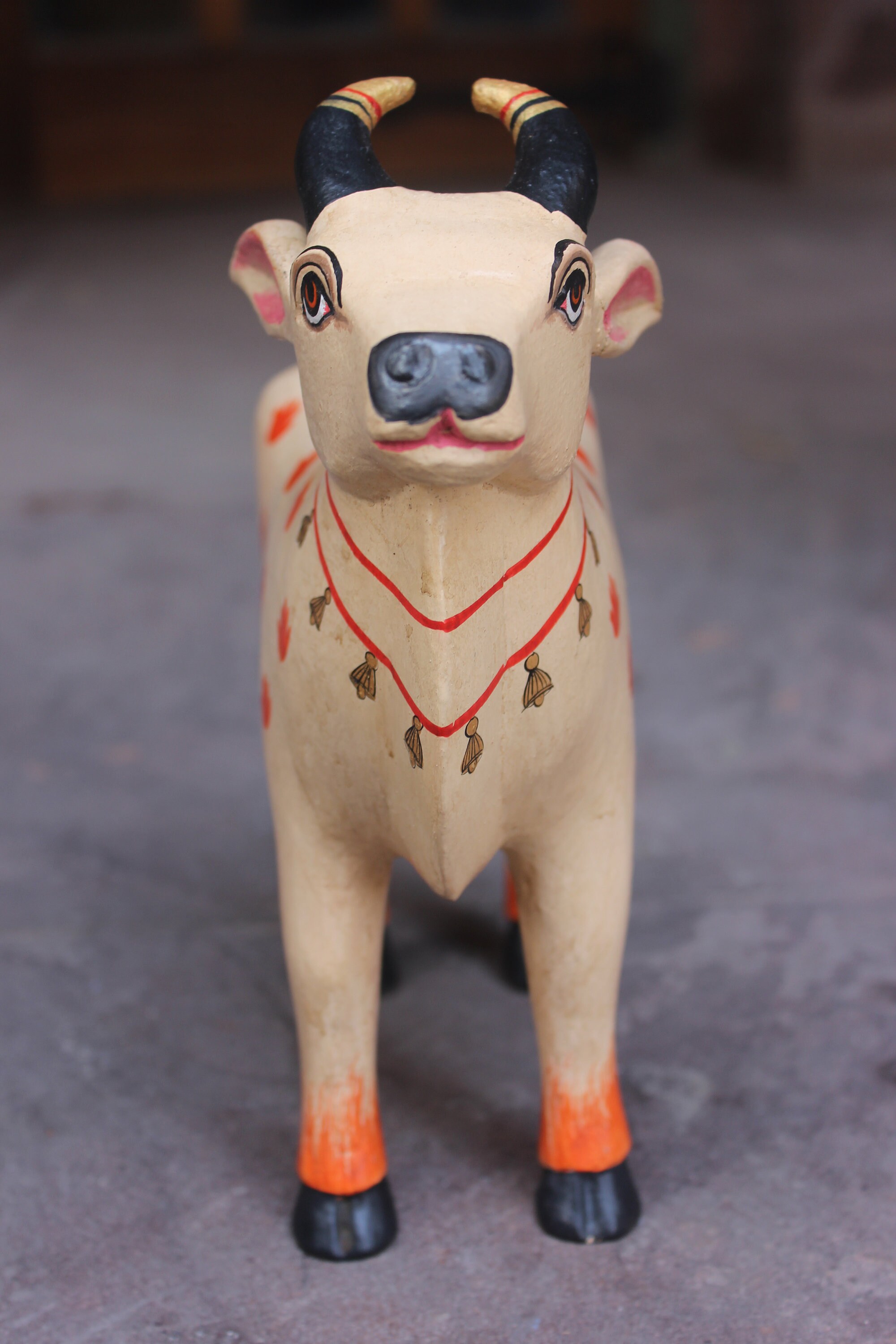 Beautiful hand made and handpainted holy cow statue for home | Etsy