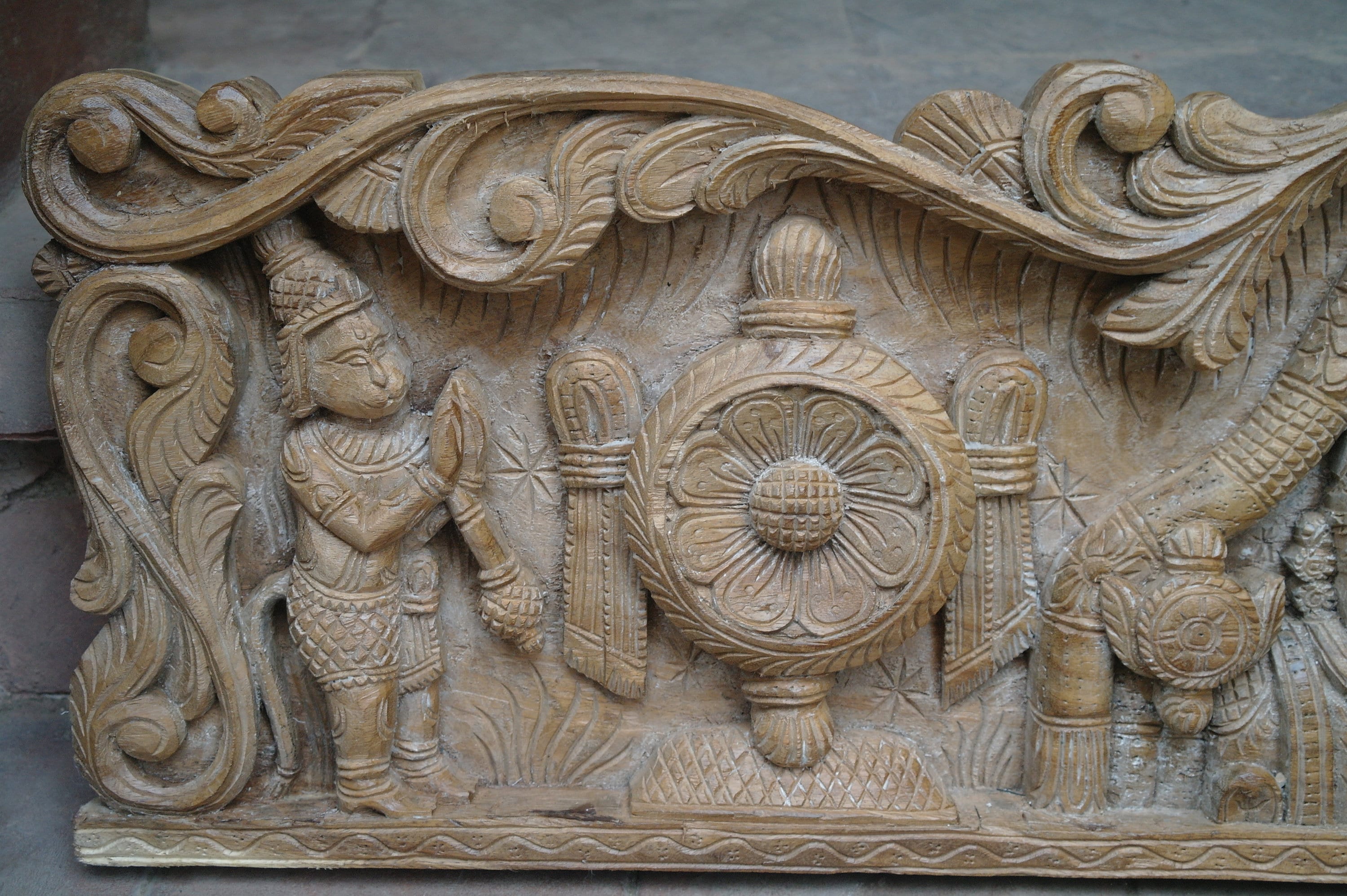 Wooden Vishnu Tirupati Shank Chakra Panel Wall Décor Lord - Etsy