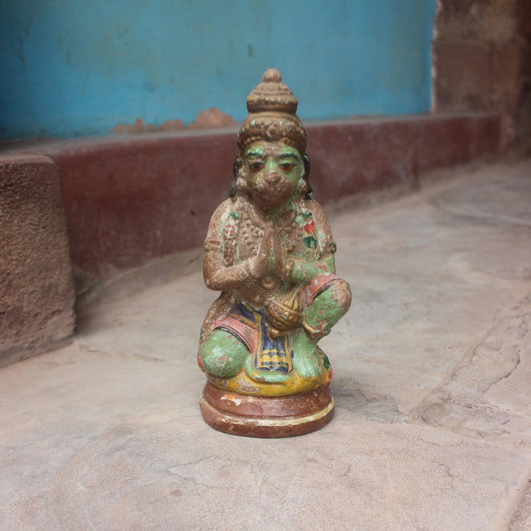 Terracotta Hanuman Clay Hanuman Antique Hanuman Statue Collectable ...