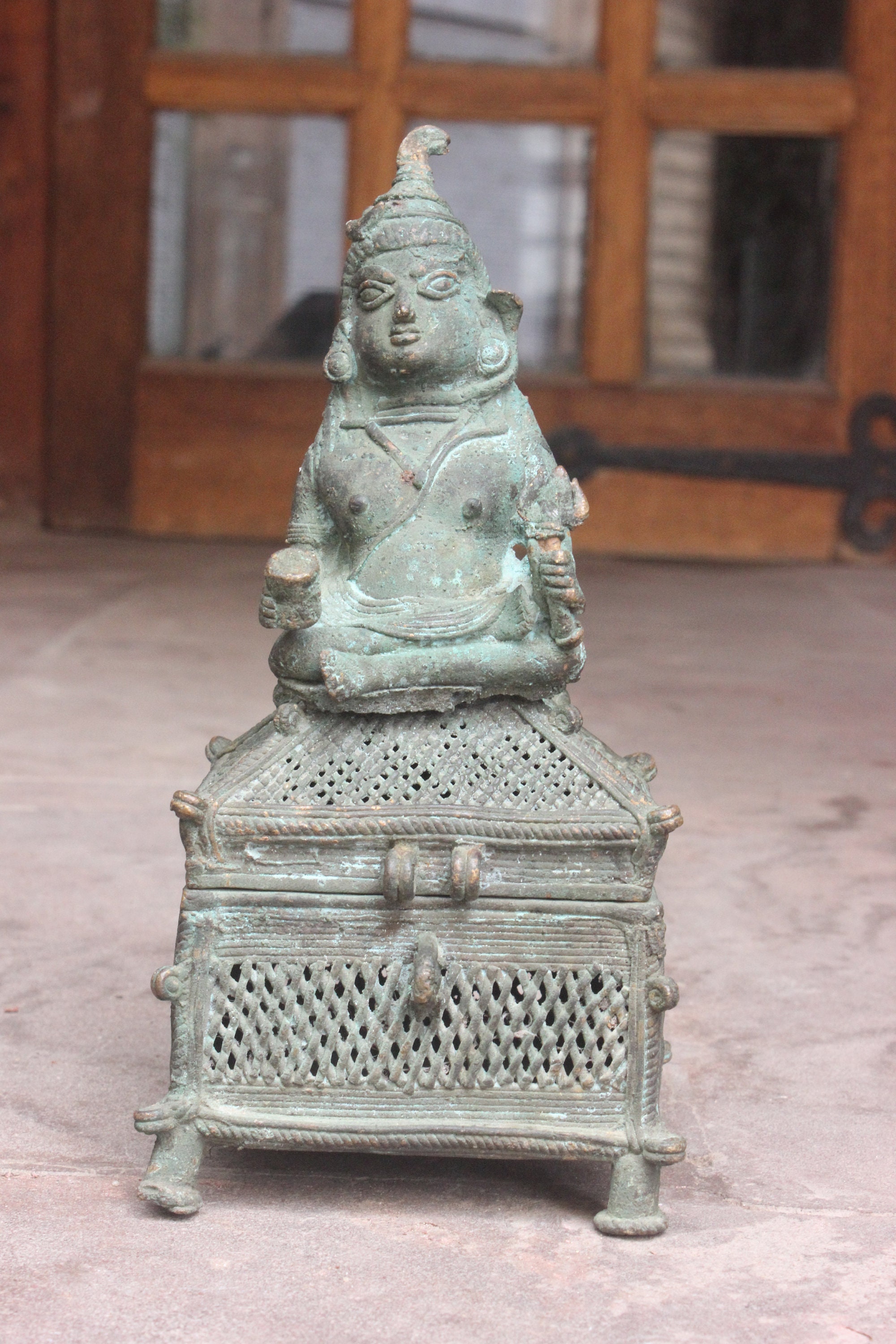 Antique Brass Shiva Box Old Brass Box of Shiva Unique - Etsy