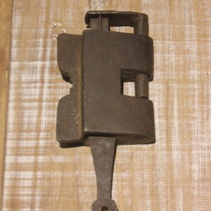Antique Collectable Padlock Iron Lock Indian Handmade Lock With Key ...