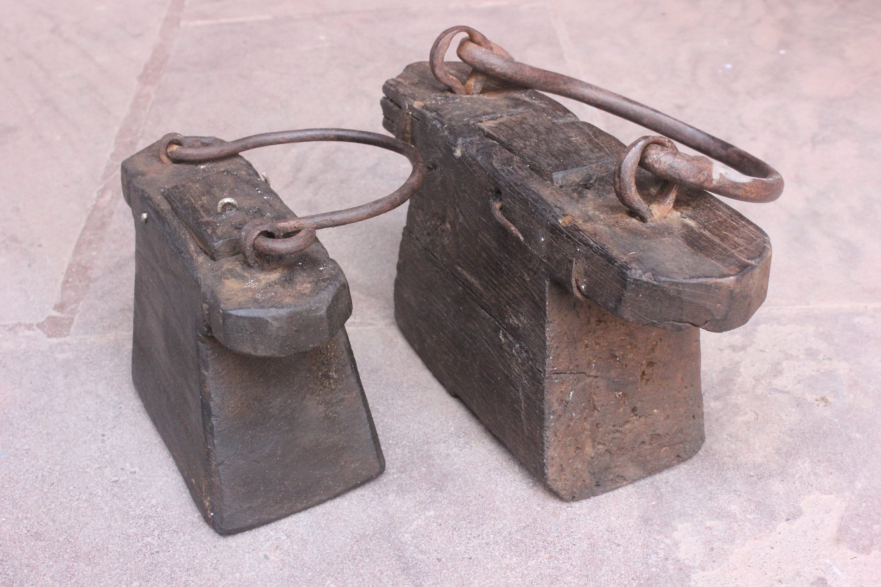 Pair of old wooden Bull cart Wheel Oil Damchiya Collectable | Etsy