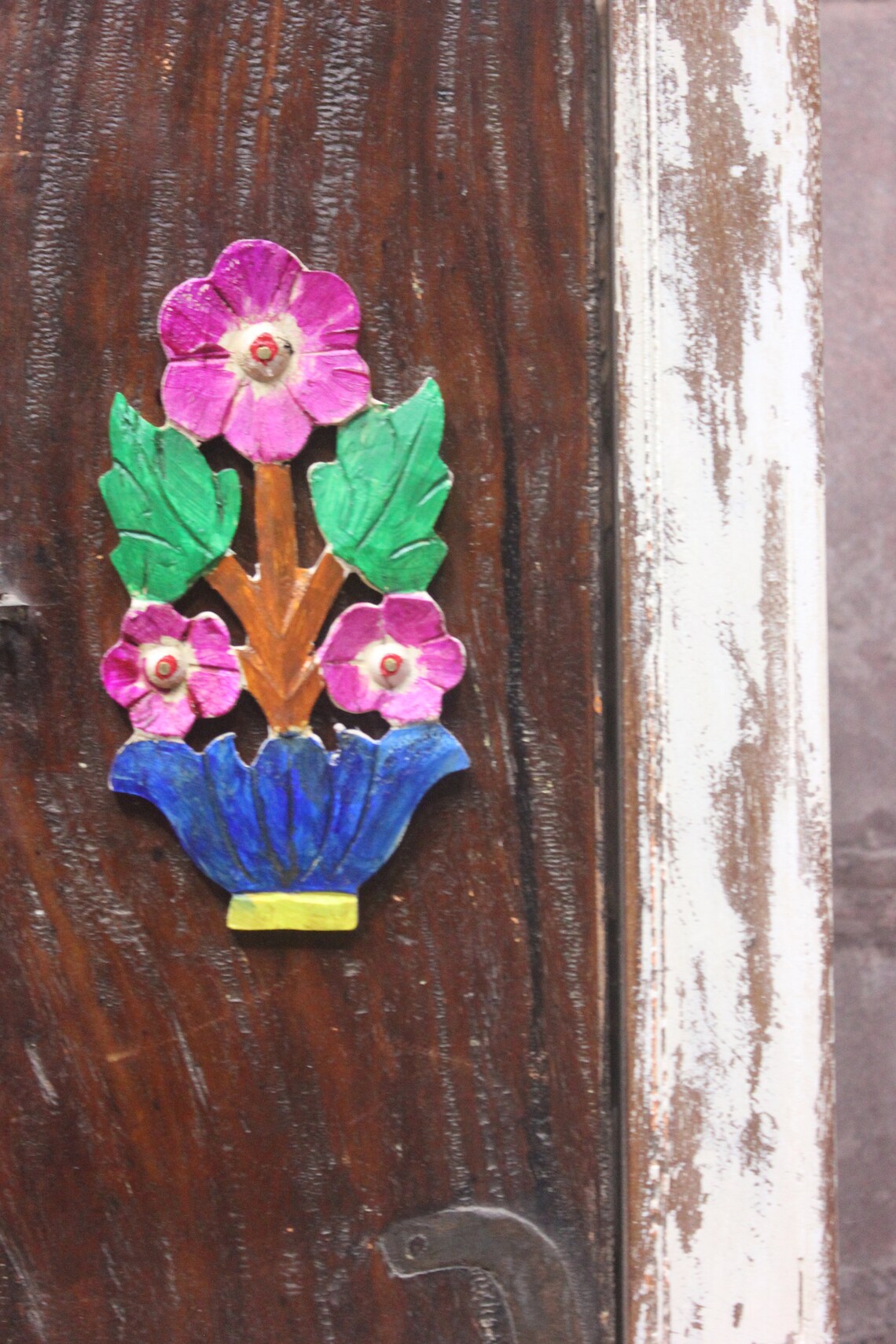 Antique Indian Floral Design Wall Decorative Window Rustic - Etsy