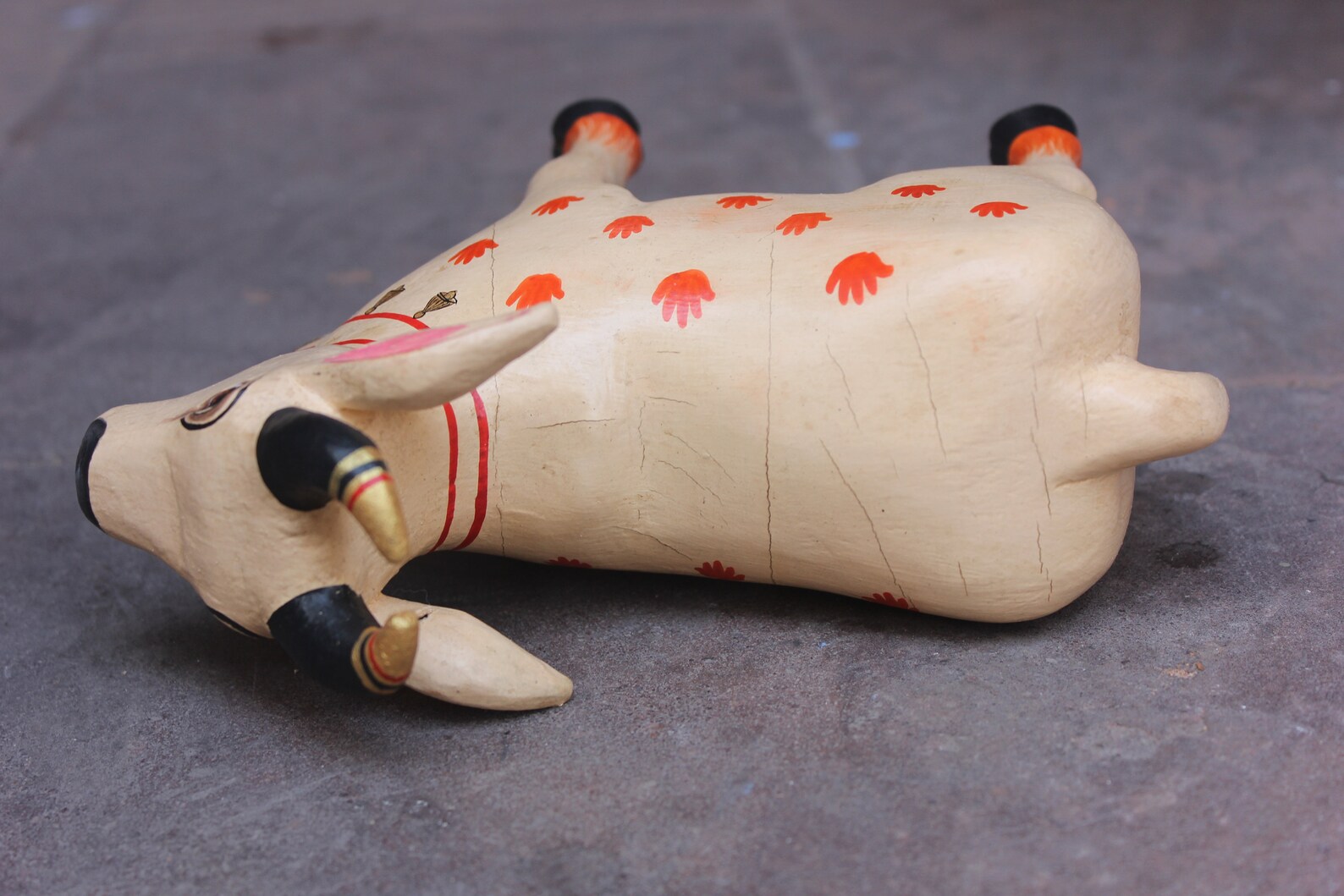 Beautiful hand made and handpainted holy cow statue for home | Etsy