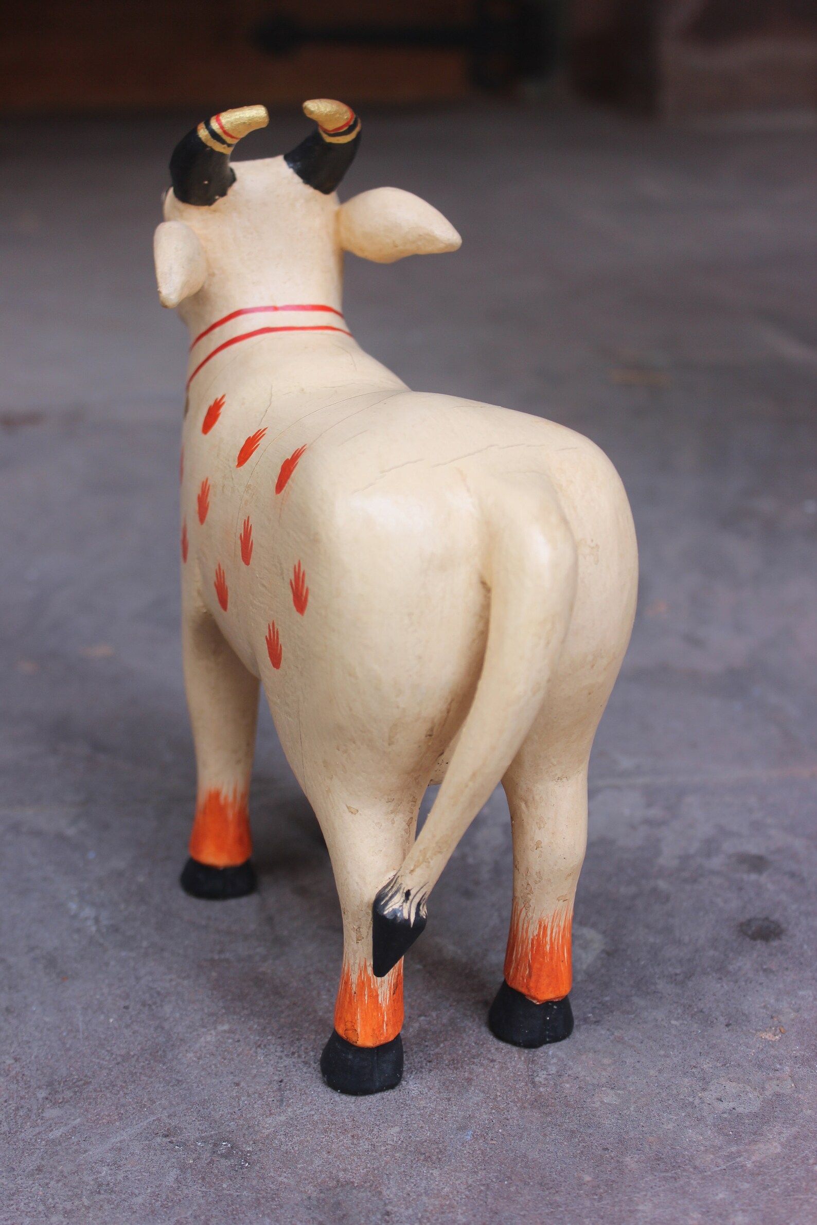 Beautiful hand made and handpainted holy cow statue for home | Etsy