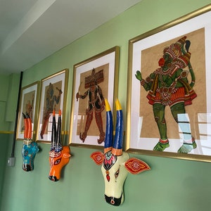 Leather Puppet of Sita || Home Decorative Painted Handmade Leather ...