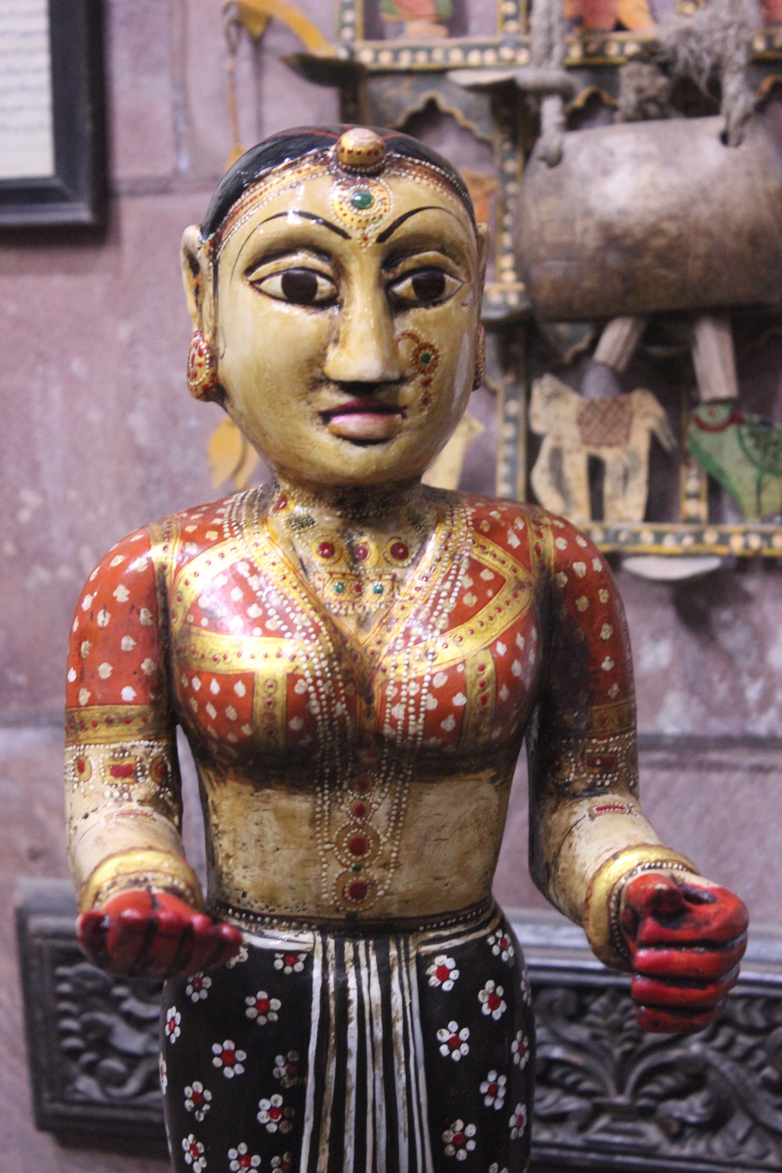 Wooden Rajasthani Gangaur Statue Handcrafted Gangaur | Etsy