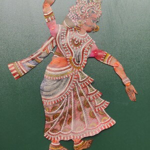Leather Puppet of Sita || Home Decorative Painted Handmade Leather ...
