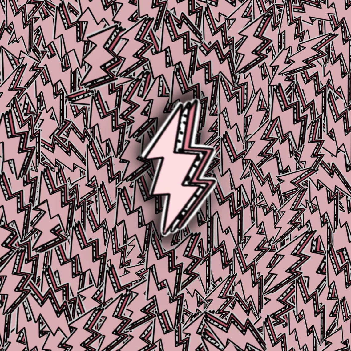 Mini Lightning Bolt Weatherproof Sticker | Etsy