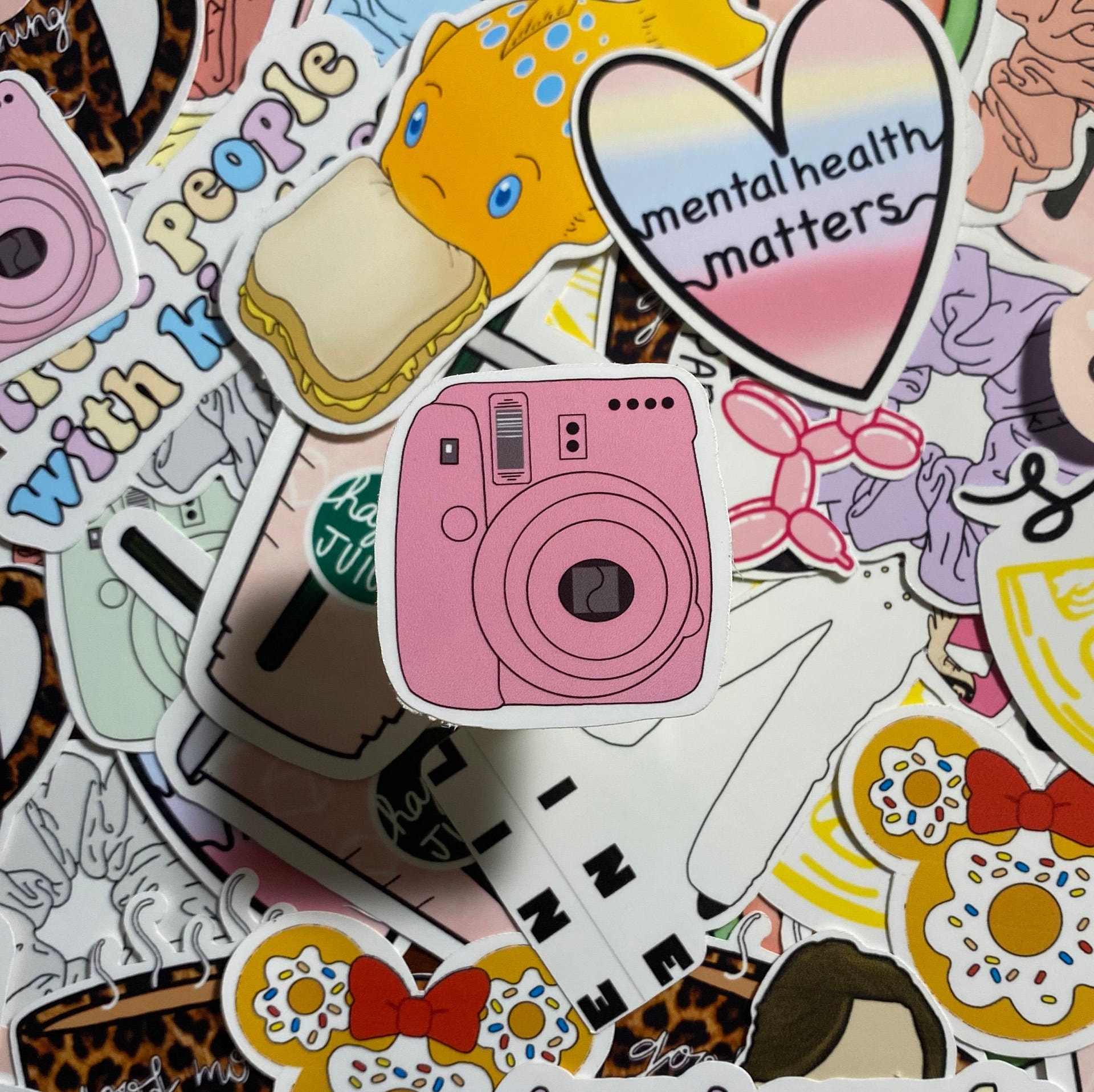 Mini Polaroid Camera Weatherproof Vinyl Sticker - Etsy