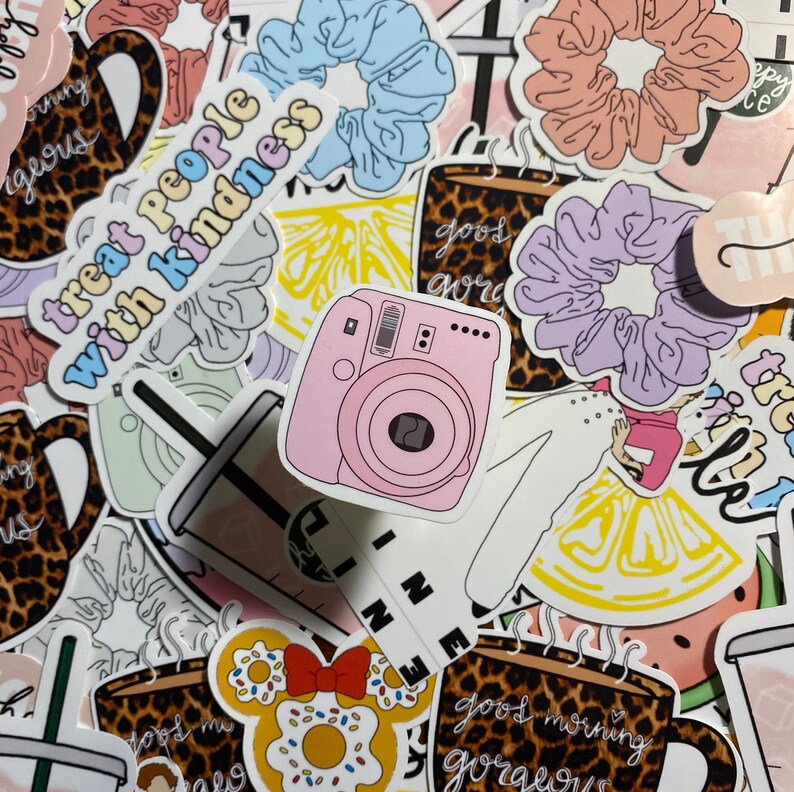 Mini Polaroid Camera Weatherproof Vinyl Sticker - Etsy