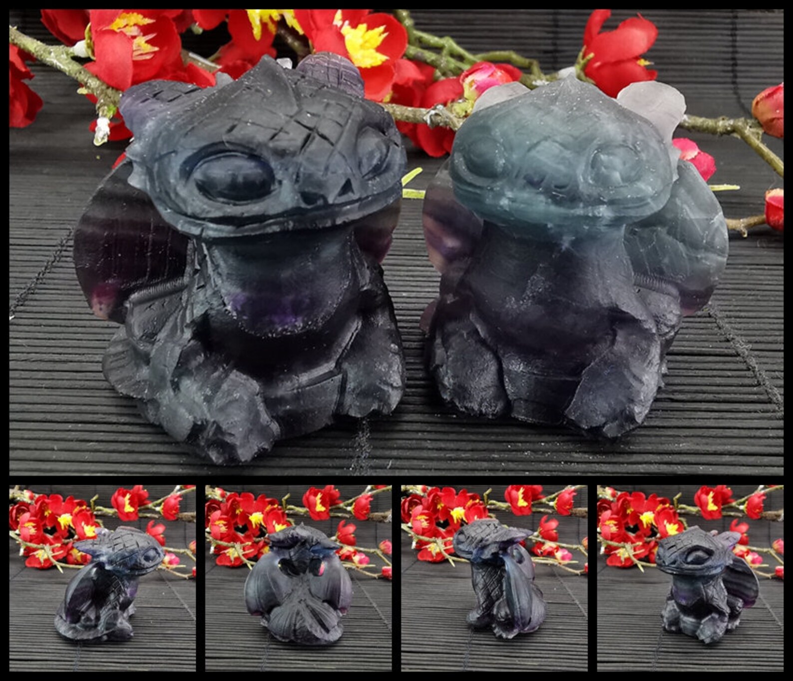 Natural Crystal Toothless Gfit Carved Crystal Dragon Skull - Etsy