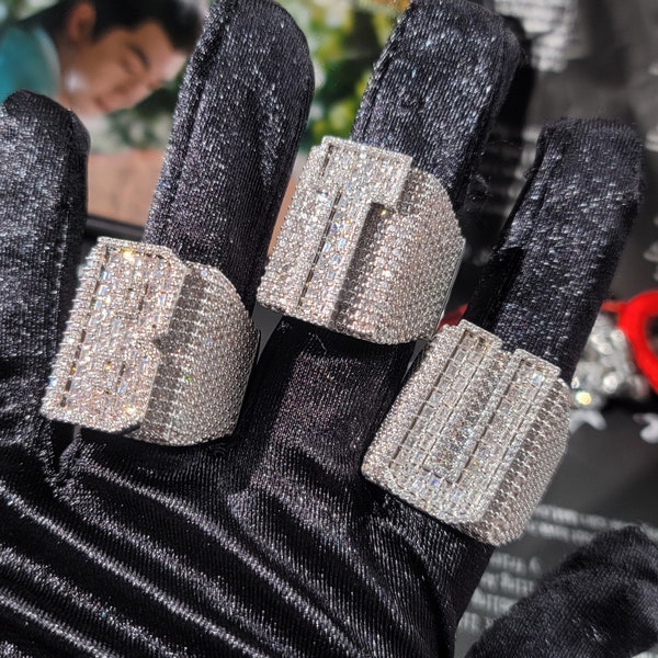 Iced Out Hip Hop Ring - Etsy