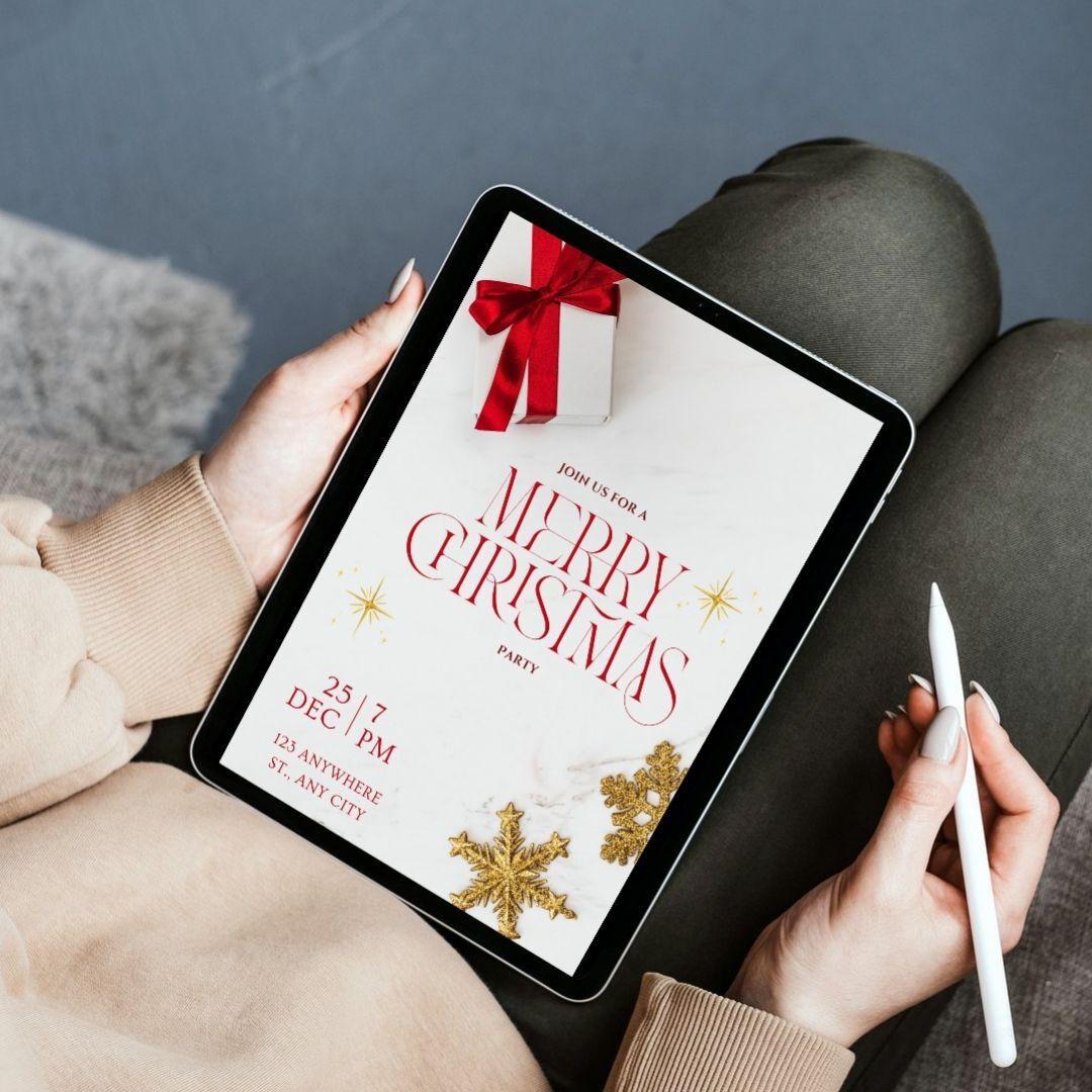 Christmas Invitation Template Simple, Festive and Customizable, Special ...