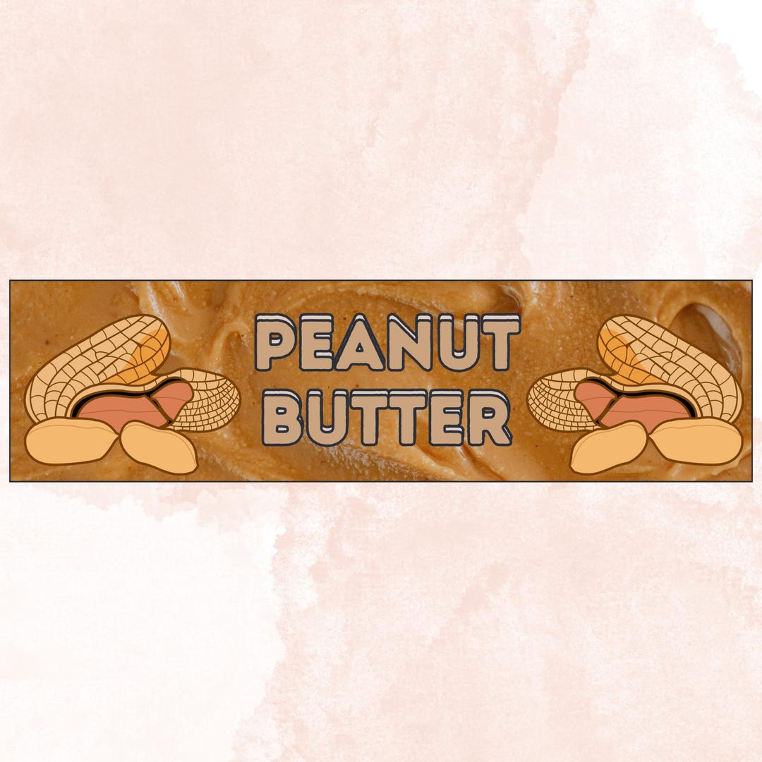 Bumper Sticker - "peanut Butter" Sticker, Car Accessory, Funny Sticker ...
