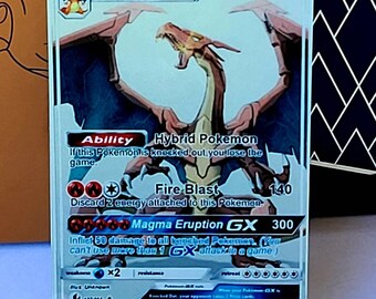 Holo & Non-holo 11x Custom Made Pok\u00e9mon Cards Charizard Full Art ...