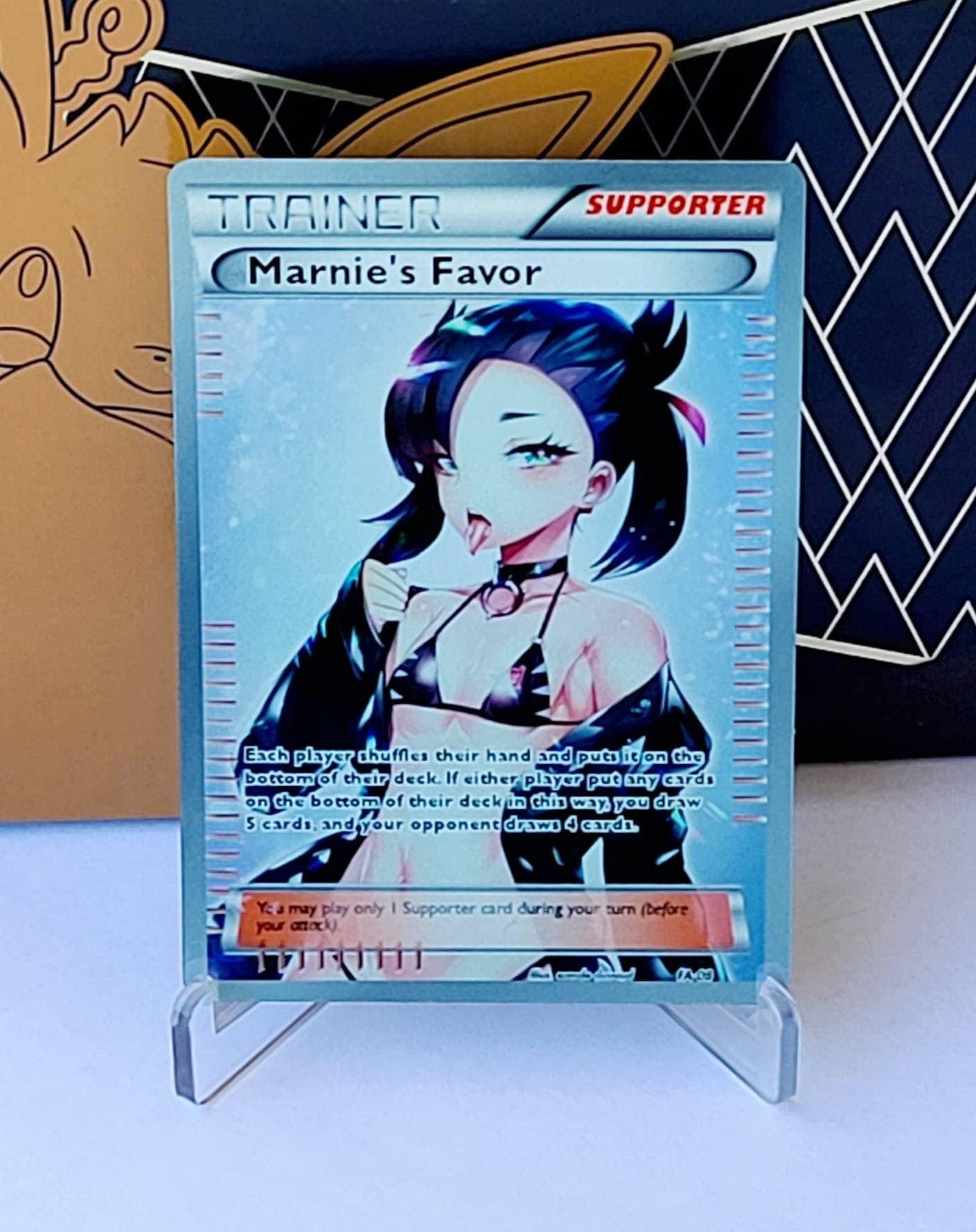 Custom Fan Made Orica Pokemon Card MARNIE'S FAVOR Full Art | Etsy Custom Fan Made Orica Pokemon Card MARNIE'S FAVOR Full Art | Etsy