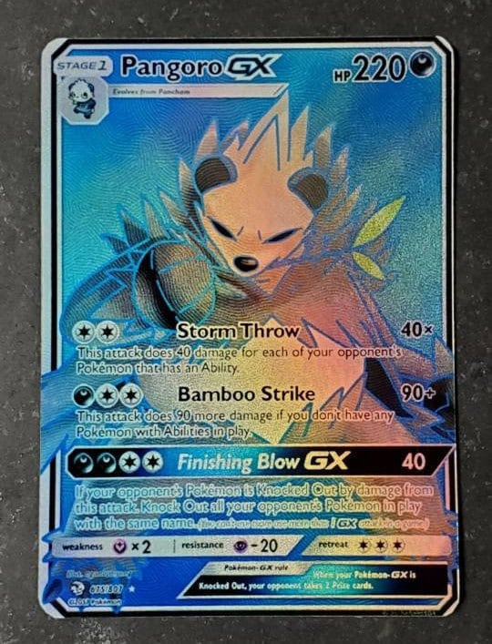 Custom Fan Made Orica Pokemon Card PANGORO GX Full Art | Etsy
