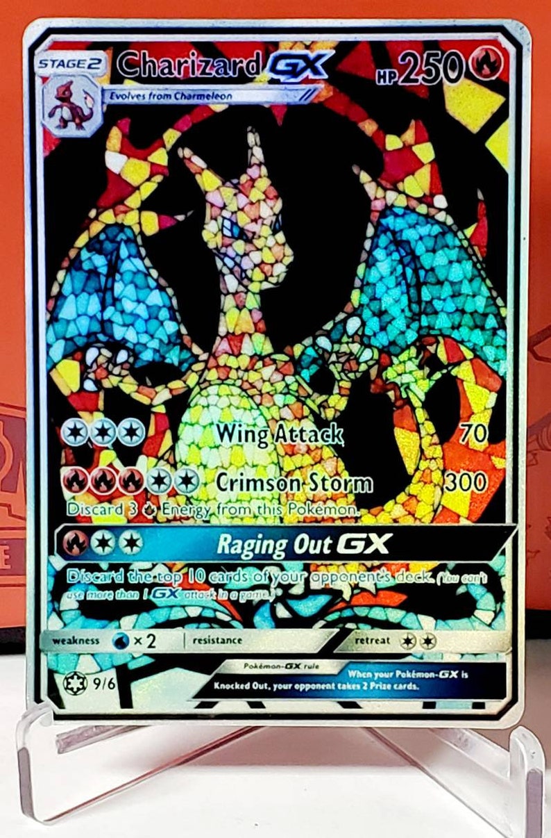 Custom Fan Made Orica Pokemon Card CHARIZARD GX Full Art | Etsy