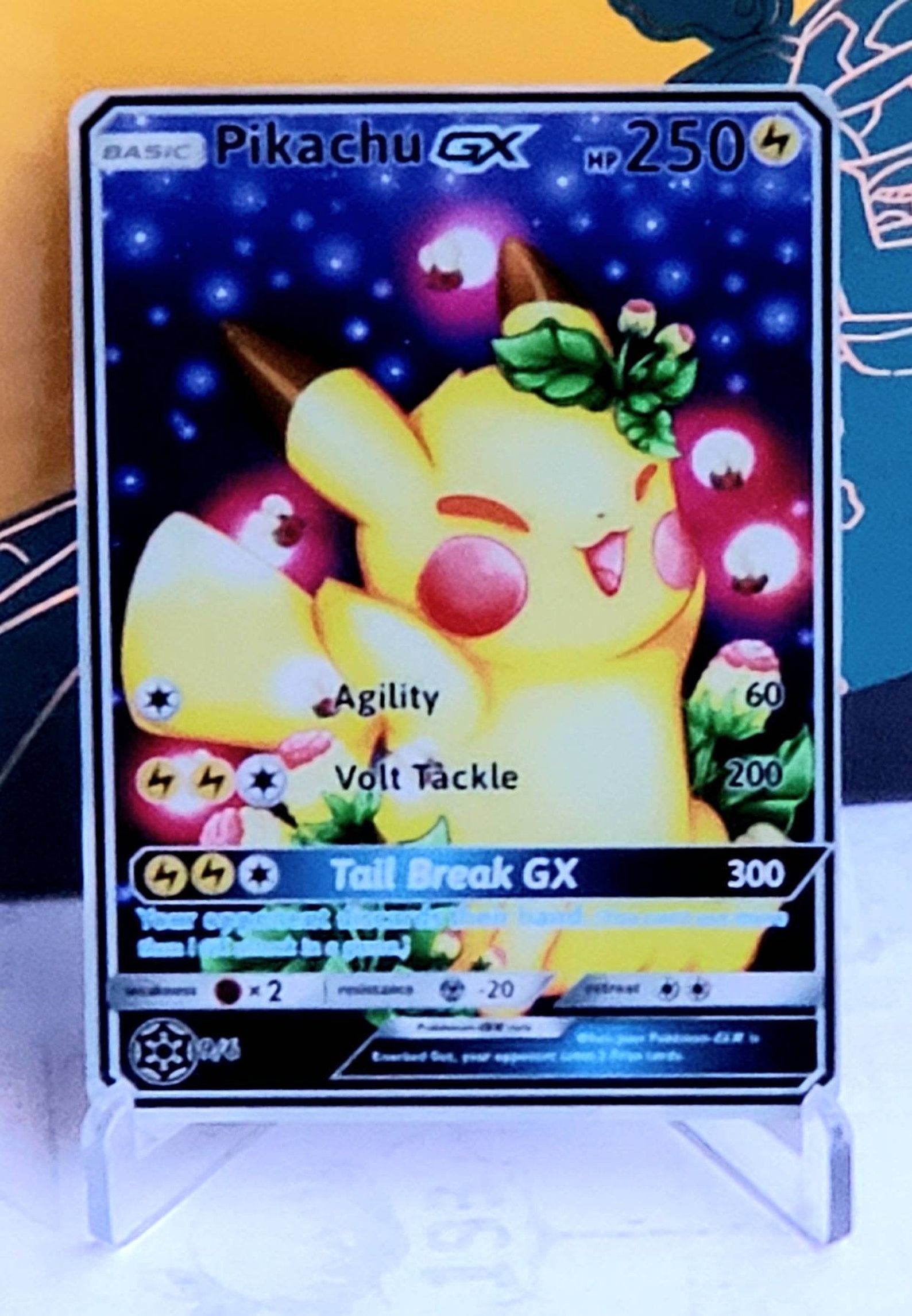 Custom Fan Made Orica Pokemon Card Pikachu GX Full Art | Etsy