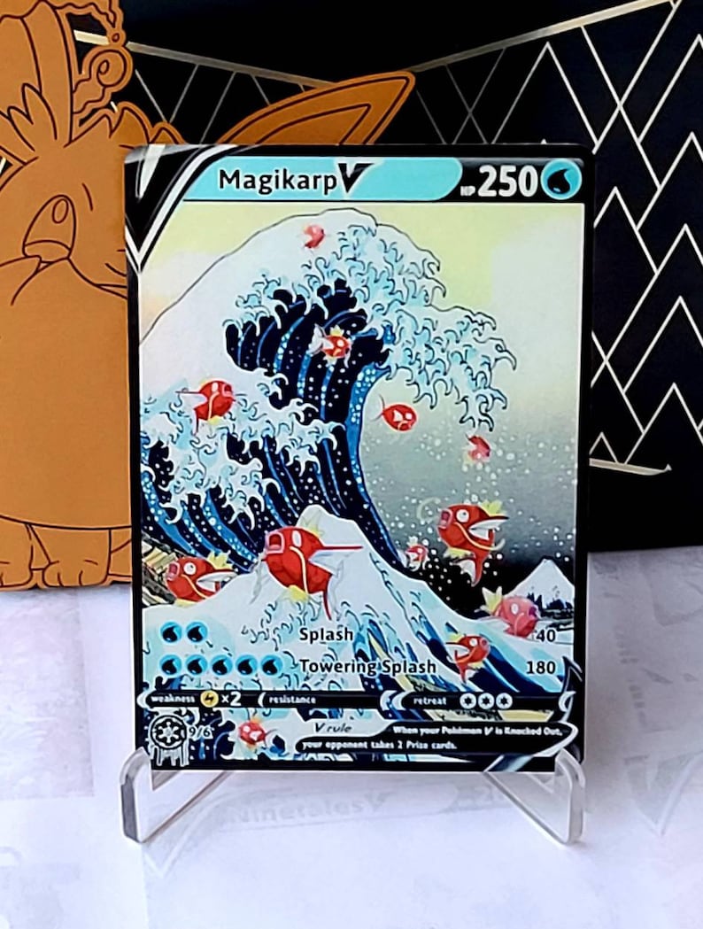 Custom Fan Made Orica Pokemon Card MAGIKARP V Full Art | Etsy Hong Kong