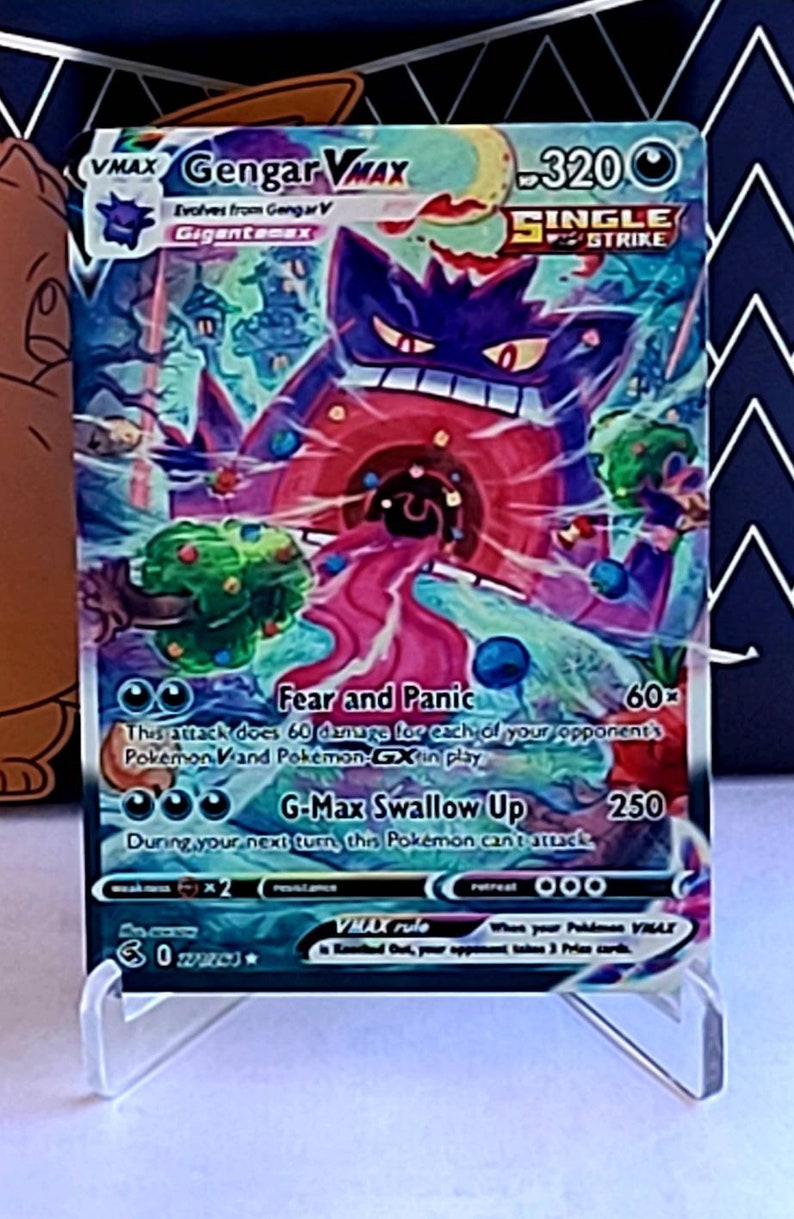 Custom Fan Made Proxy Pokemon Card. GENGAR VMAX 271/264 | Etsy New Zealand Custom Fan Made Proxy Pokemon Card. GENGAR VMAX 271/264 | Etsy New Zealand