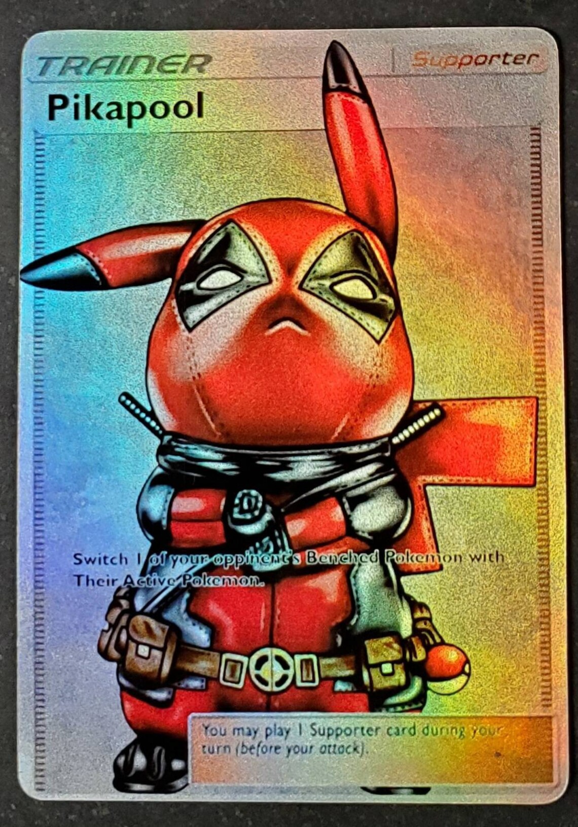 Custom Fan Made Orica Pokemon Card PIKAPOOL Pikachu as | Etsy