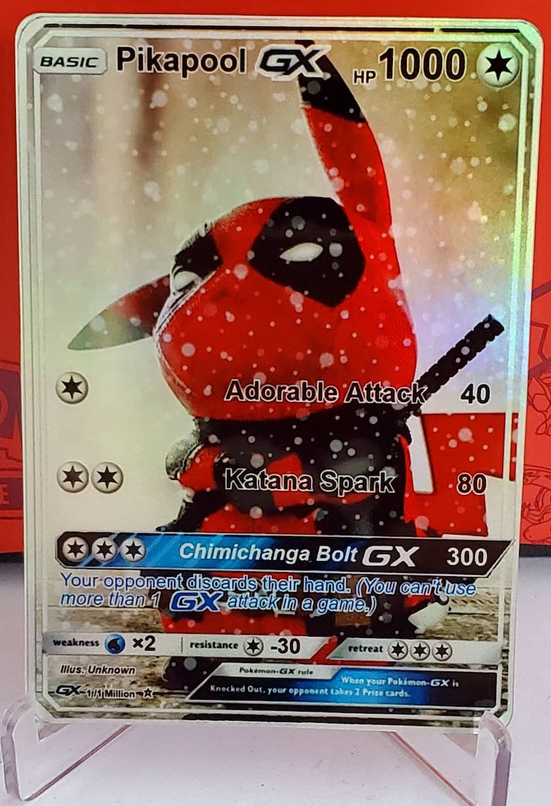 Custom Fan Made Orica Pokemon Card PIKAPOOL Pikachu as | Etsy Custom Fan Made Orica Pokemon Card PIKAPOOL Pikachu as | Etsy