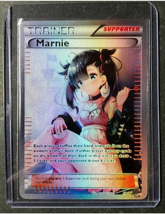 Custom Fan Made Orica Pokemon Card MARNIE Full Art Holographic | Etsy Custom Fan Made Orica Pokemon Card MARNIE Full Art Holographic | Etsy