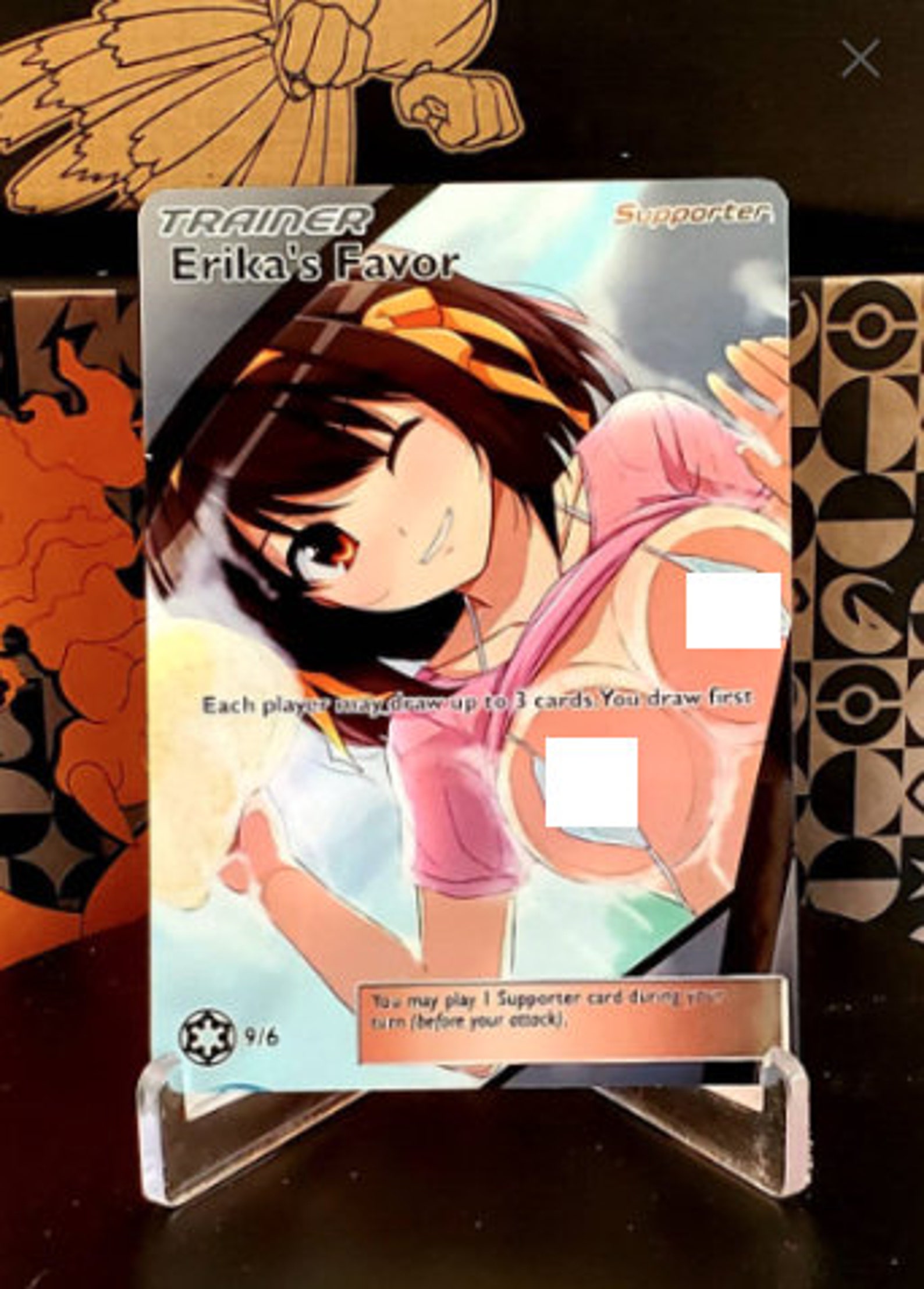 Custom Fan Made Orica Pokemon Card ERIKA'S FAVOR Full Art | Etsy Canada