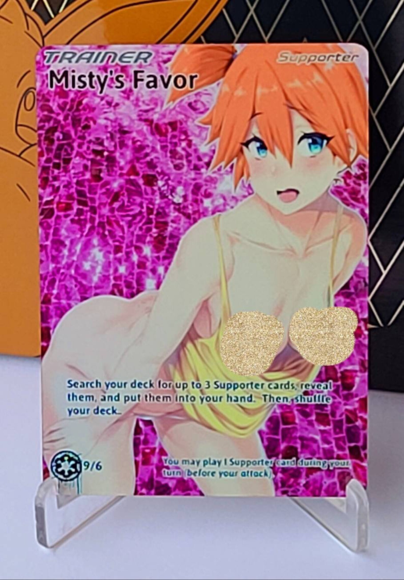 Custom Fan Made Orica Pokemon Card MISTY'S FAVOR Full Art | Etsy