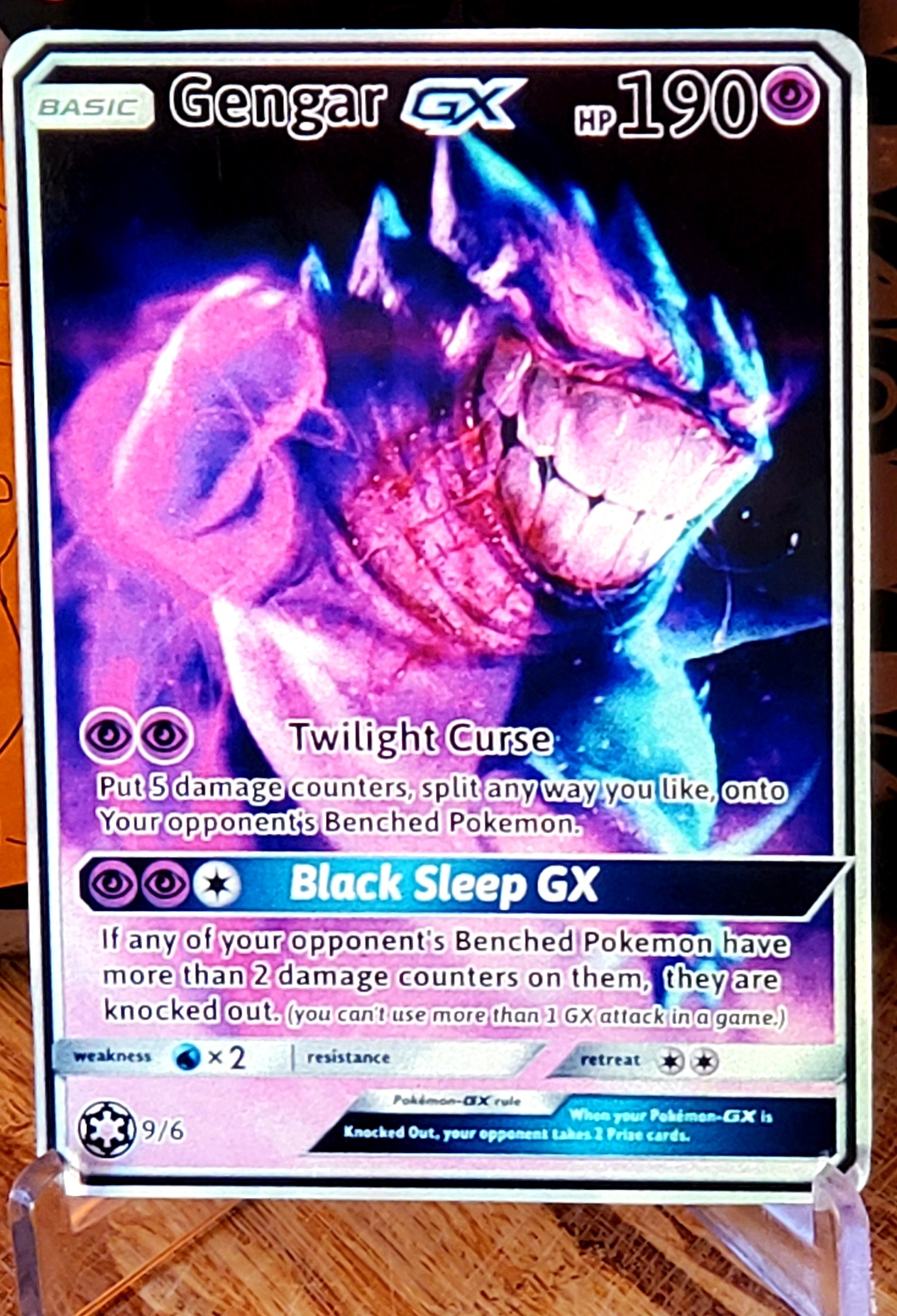 TCG Great collector gift Custom Pokemon Cards custom art. gengar Card ...