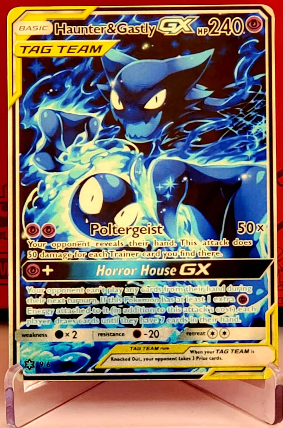 Custom Fan Made Orica Pokemon Card HAUNTER & GASTLY GX Full | Etsy