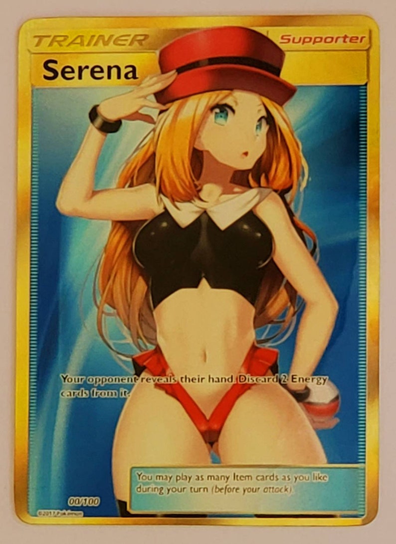 Custom Fan Made Orica Pokemon Card SERENA Full Art Holographic | Etsy Custom Fan Made Orica Pokemon Card SERENA Full Art Holographic | Etsy