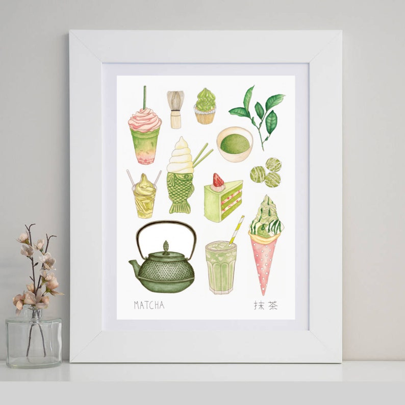 Downloadable Matcha Poster Original Art Print Illustration Japanese ...