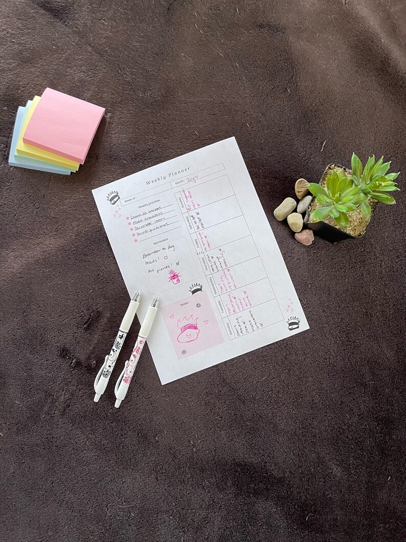 Gojo Satoru Inspired Daily Planner | Anime Printable (instant Download ...