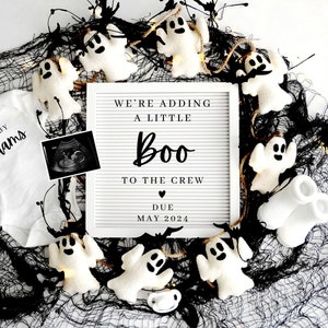 Halloween Digital Pregnancy Announcement, Neutral, Social Media ...