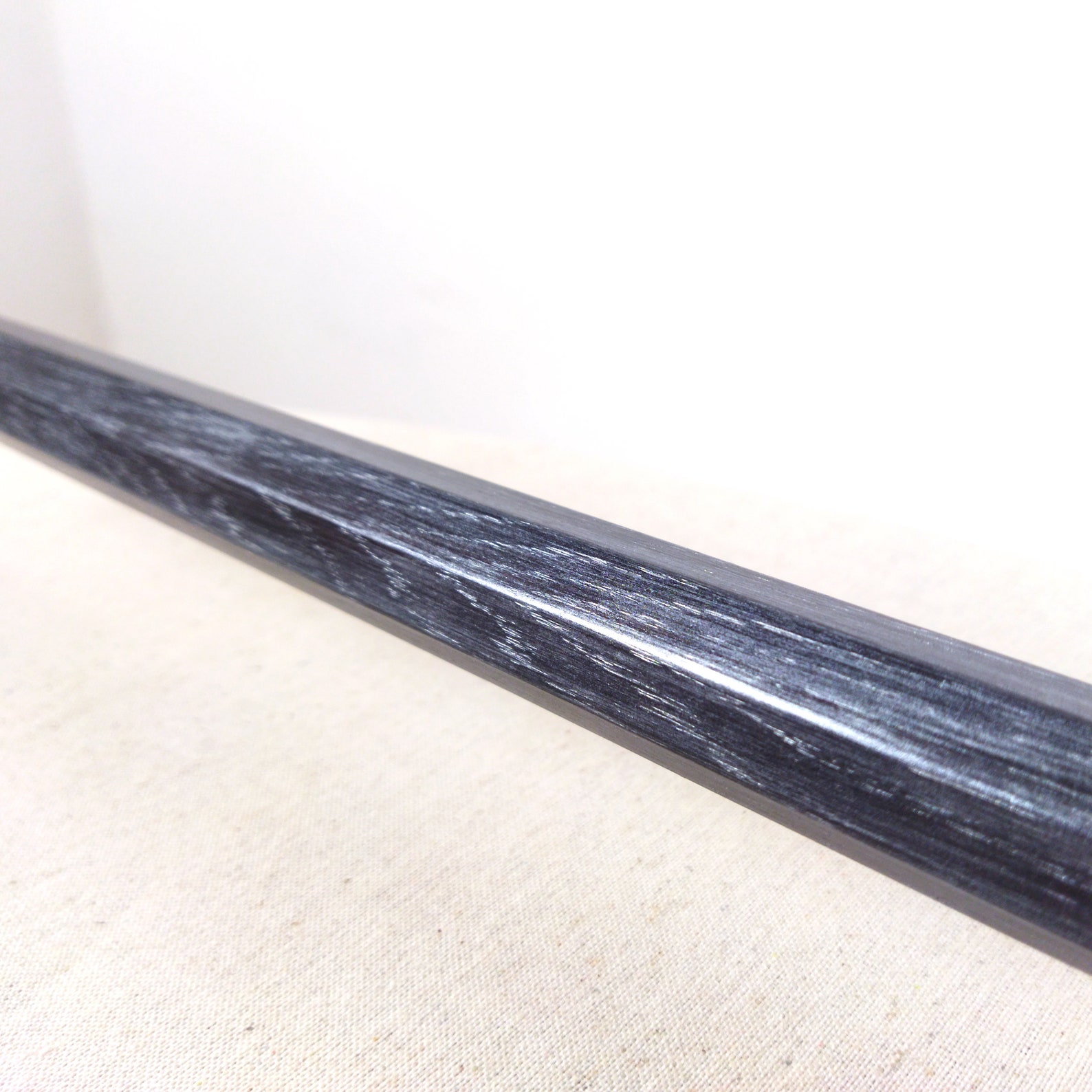 Octagonal Staff, Silver-black Solid Wood - Etsy
