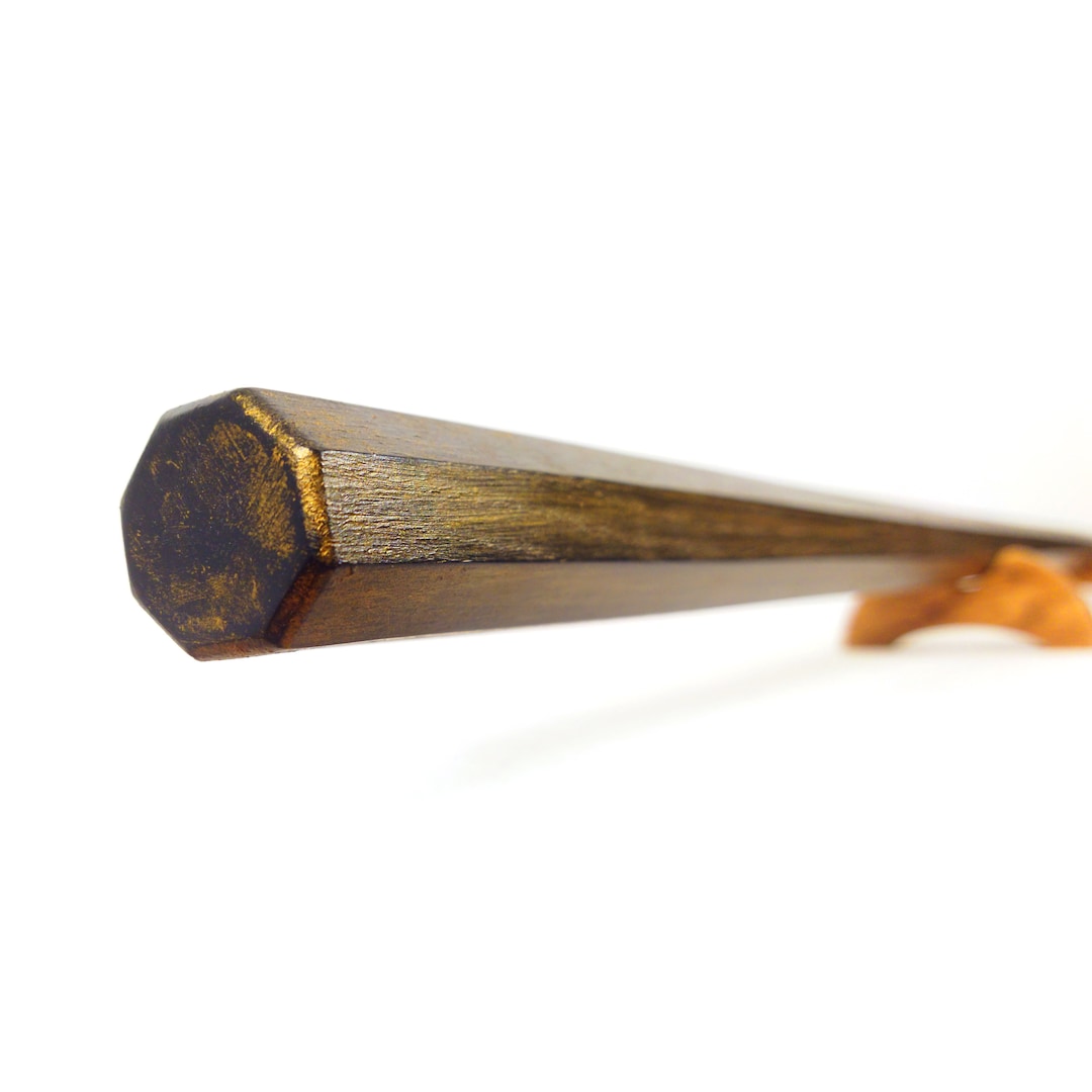 Hand-crafted Octagonal Jo Staff (gold-black) - Etsy