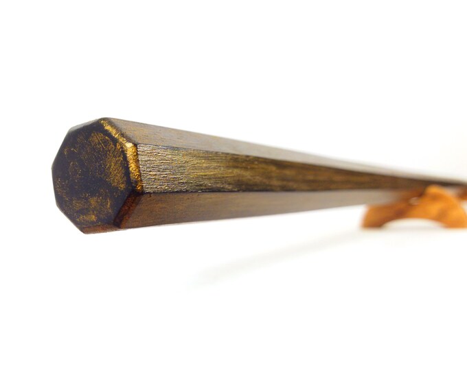 Hand-crafted Jo Staff Midnight Black Oak quércus for Martial Arts ...