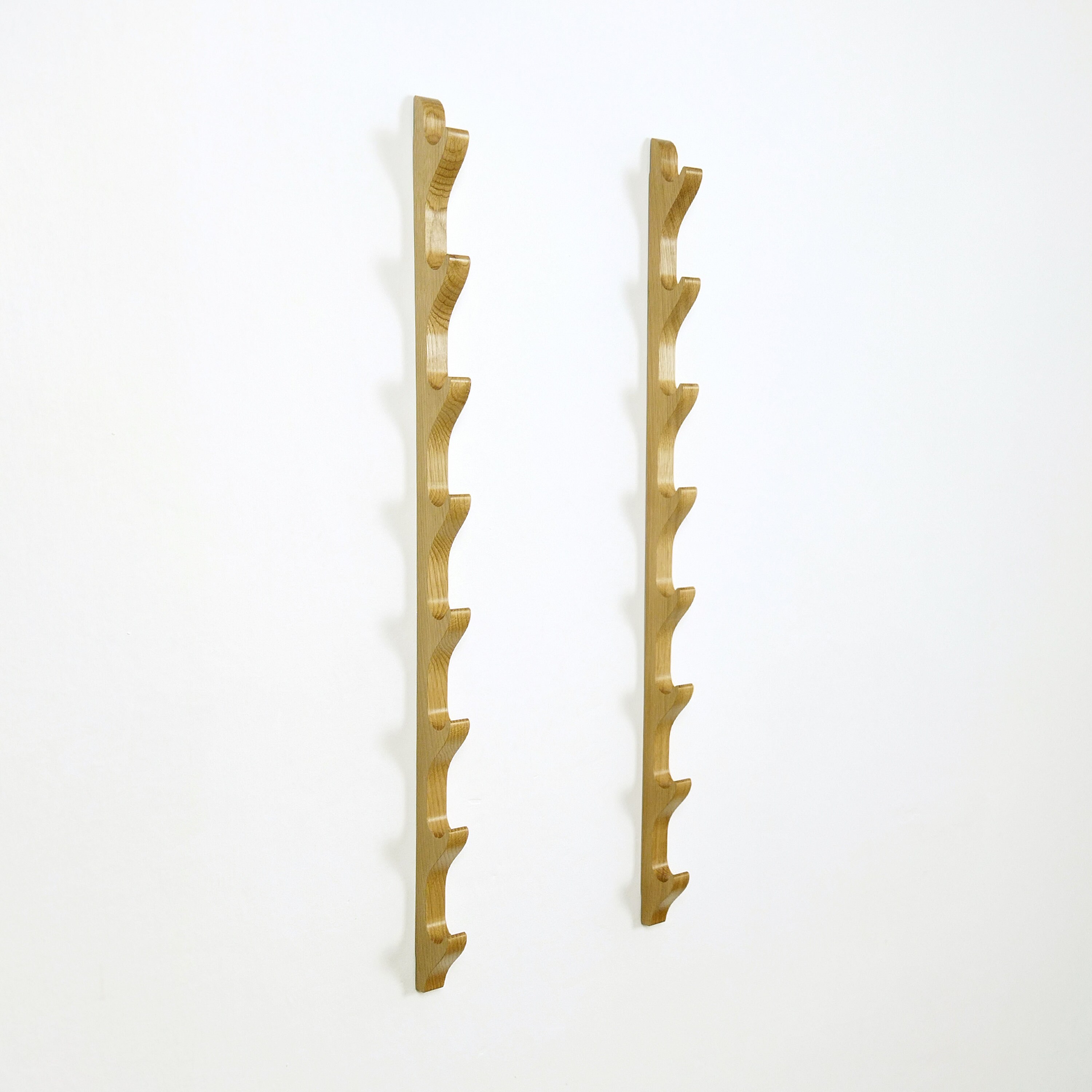 Oak Wooden Multi-size Wall Rack 8 Layers | Etsy