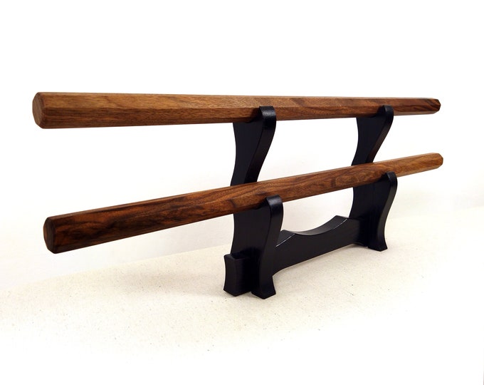 Hand-crafted Octagonal Walnut Escrima Pair Stick Filipino Martial Arts ...
