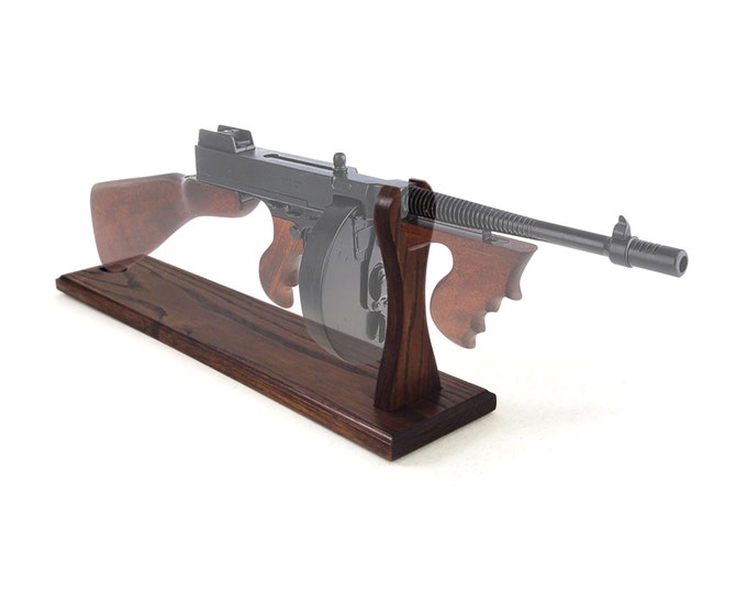 Oak Stand for the Submachine Thompson (tommy Gun) - Etsy