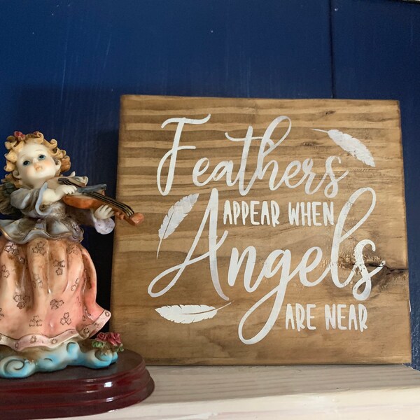 Feather Wood Sign - Etsy