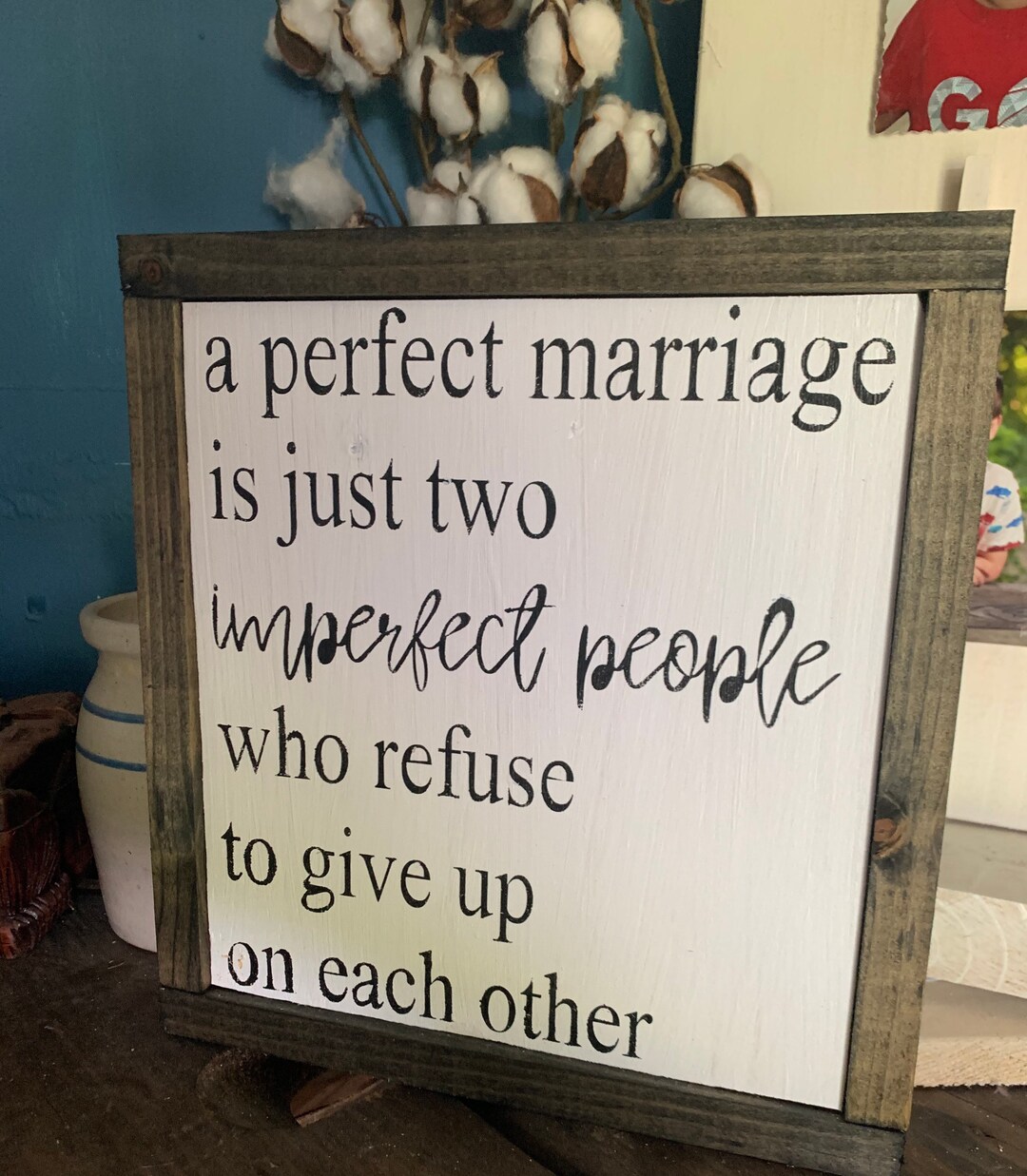 Perfect Marriage Sign, Imperfect People Wood Sign, Perfect Marriage ...