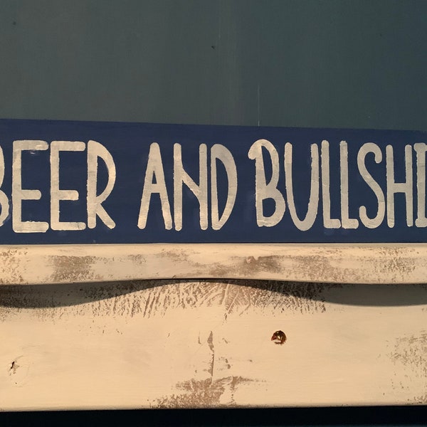 Beer and Bullshit Sign - Etsy