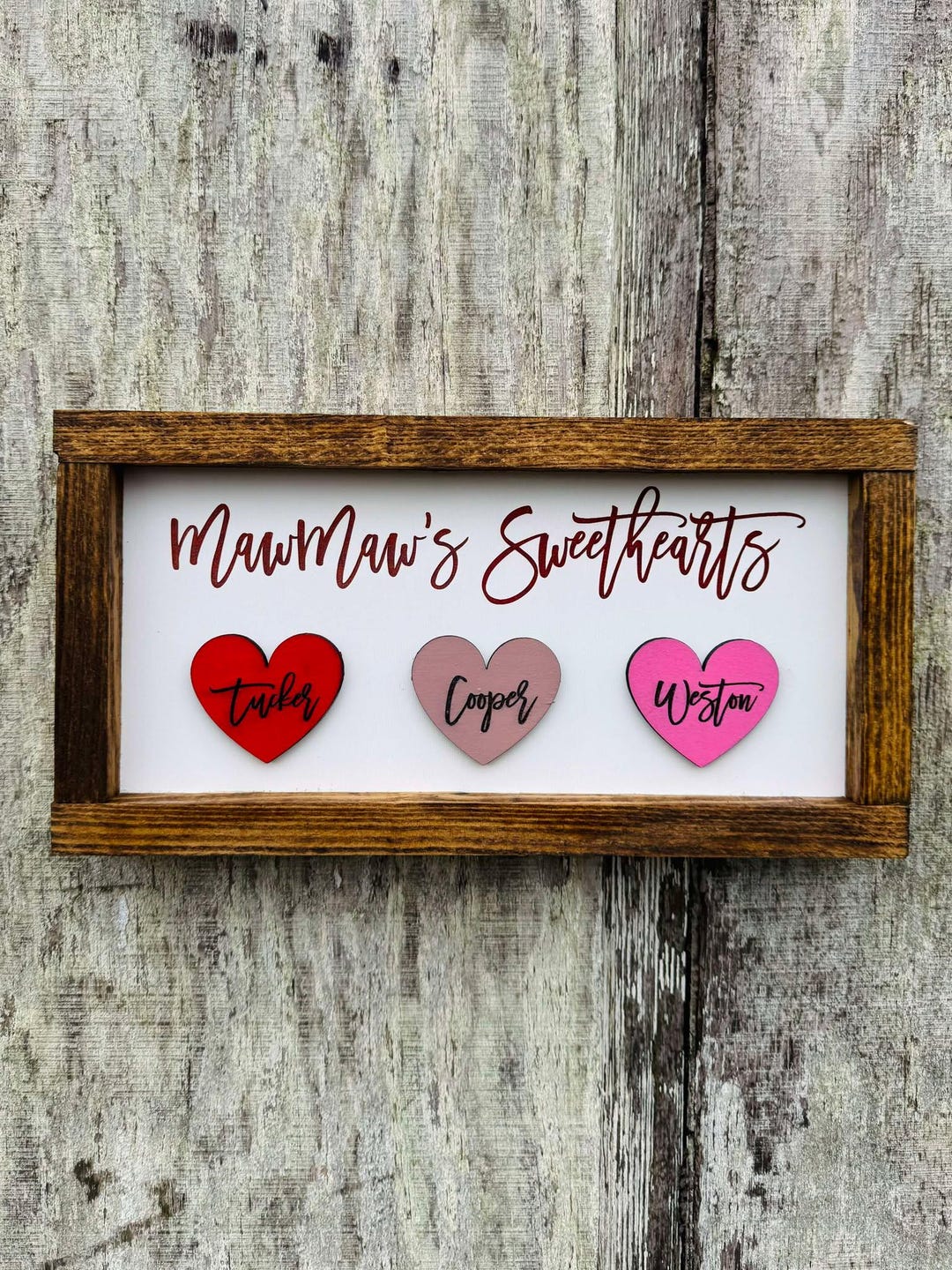 Grandmother Sweethearts Custom Sign - Etsy