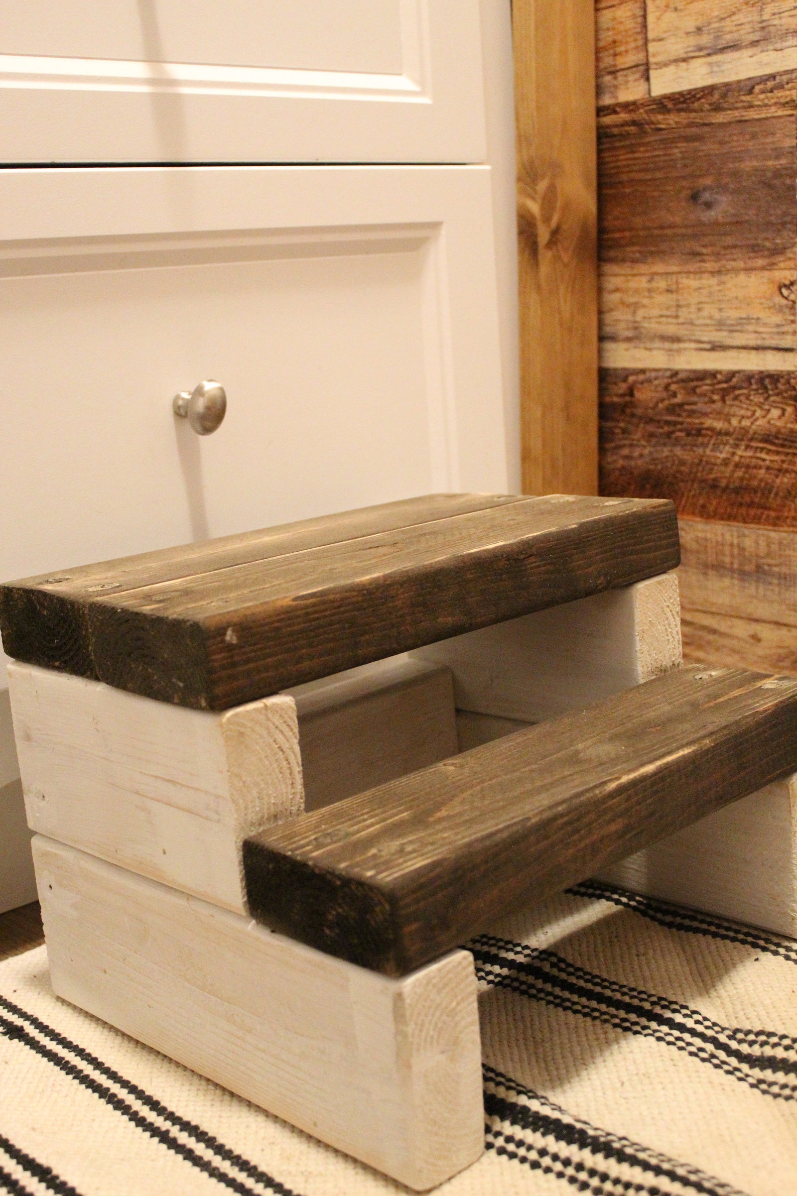 Wood Step Stool Farmhouse Step Stool Rustic Step Stool Kid - Etsy