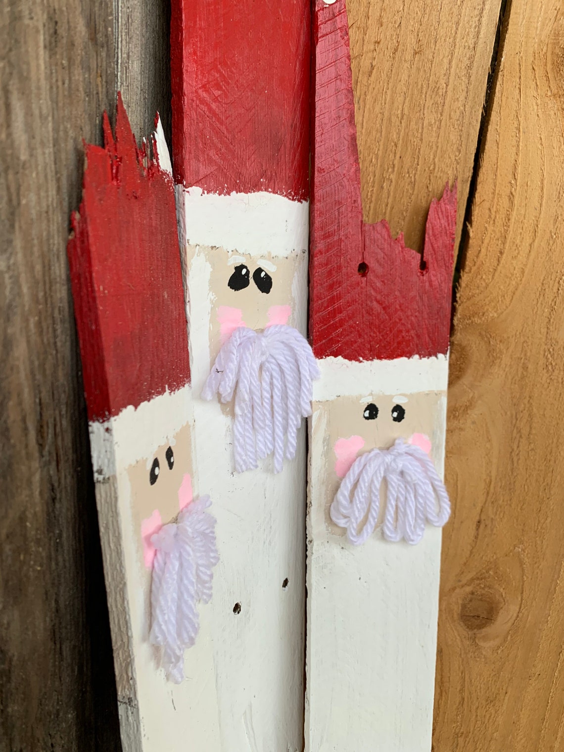 Reclaimed Santa Rustic Santa Farmhouse Santa Rustic | Etsy