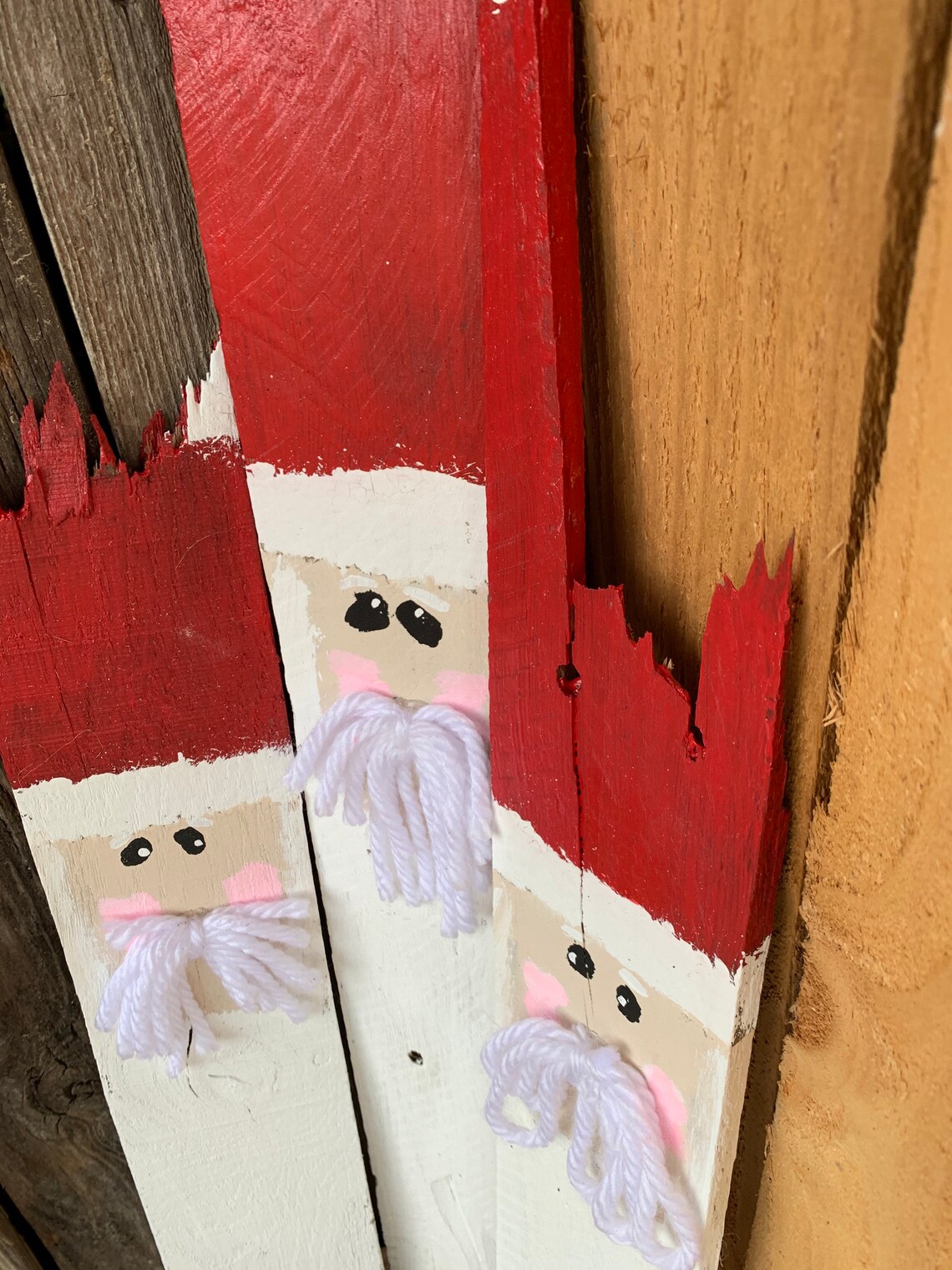 Reclaimed Santa Rustic Santa Farmhouse Santa Rustic | Etsy